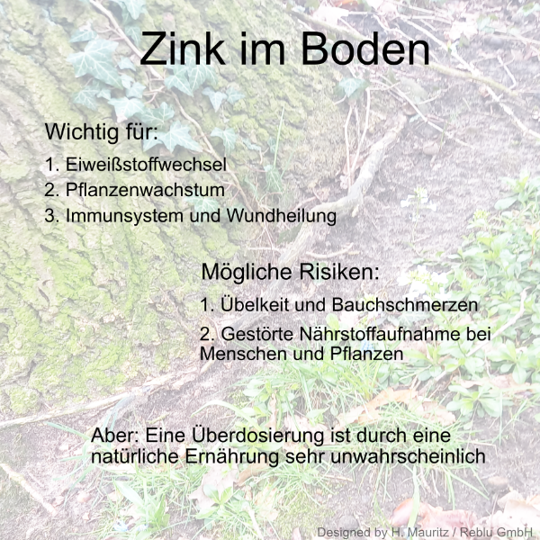 Zink im Boden